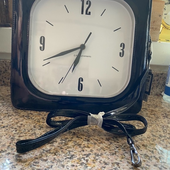 Bags | Vintage Patent Leather Black Clock Purse Never Used | Poshmark
